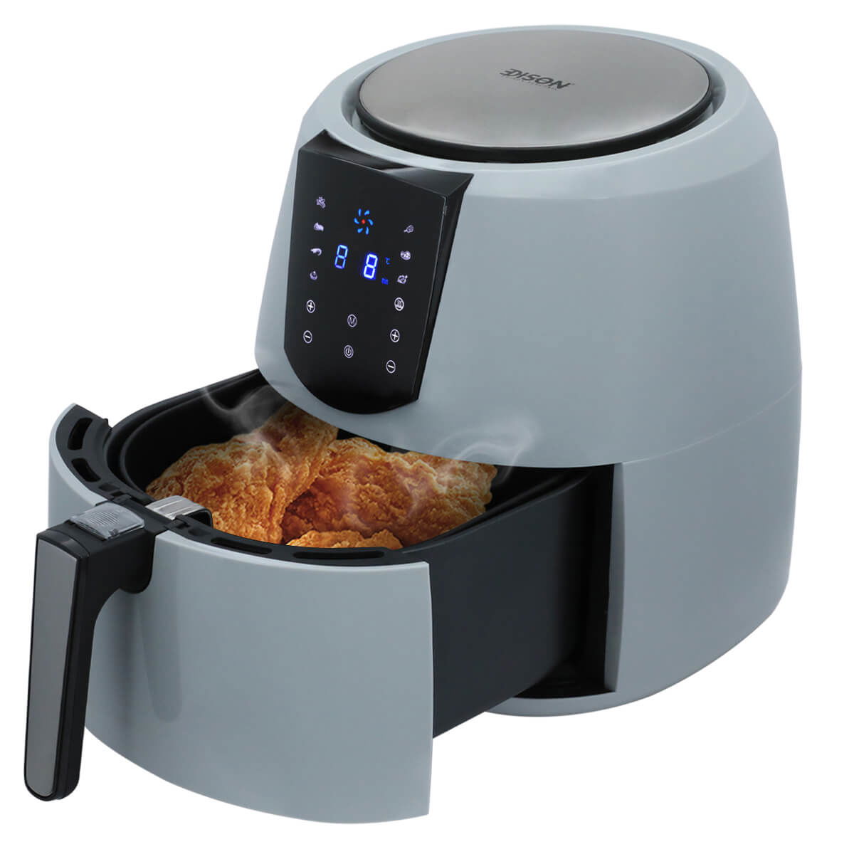 Edison Air Fryer 5.2L Light Gray 1800 Watt | Jomla.ae