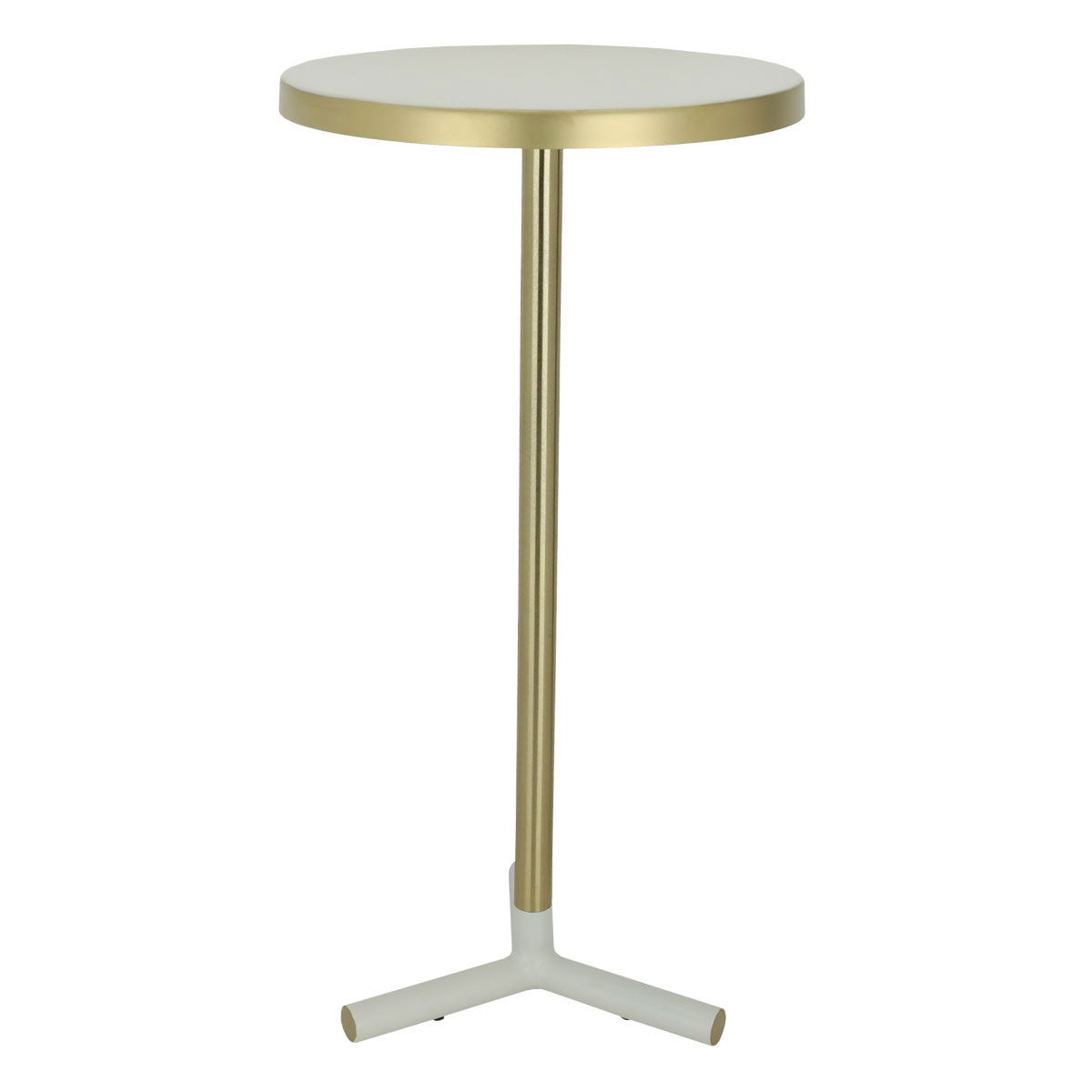 Al Saif Gallery India Light Beige Round Table With Golden Rim With Base ...