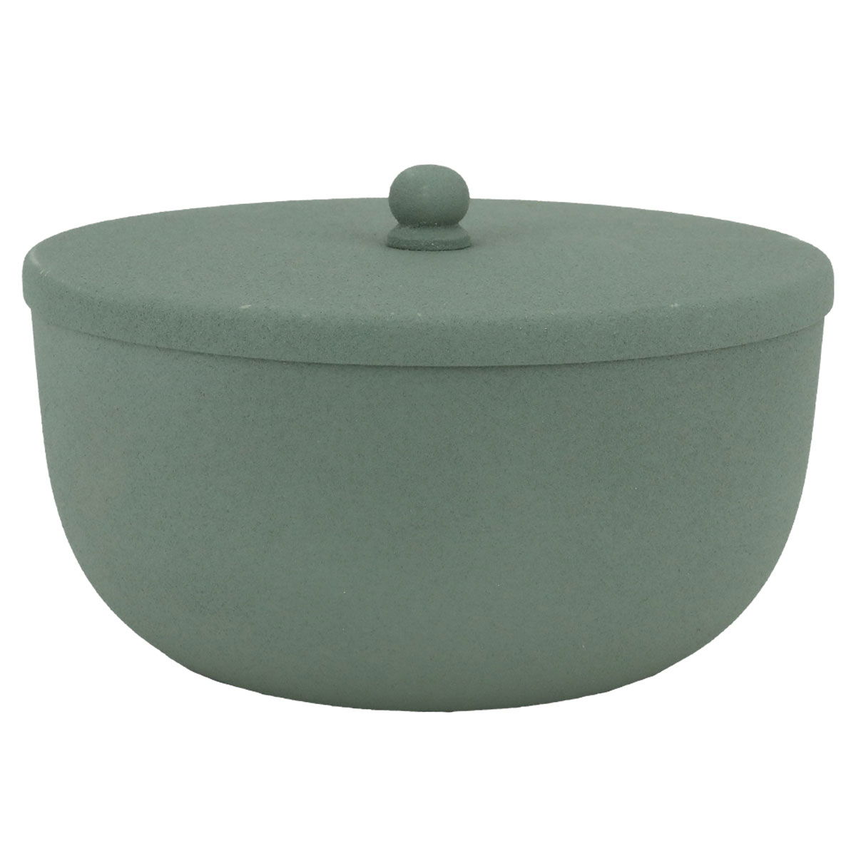 Al Saif Gallery India Large Round Light Green Box With Lid | Jomla.ae