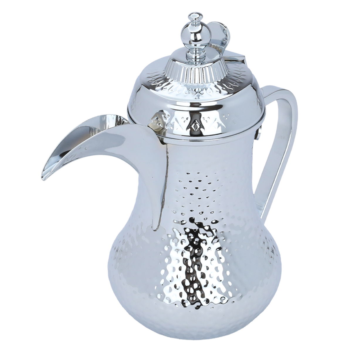 Al Saif Gallery Cordoba Dallah Steel Embossed Silver Size 40 | Jomla.ae