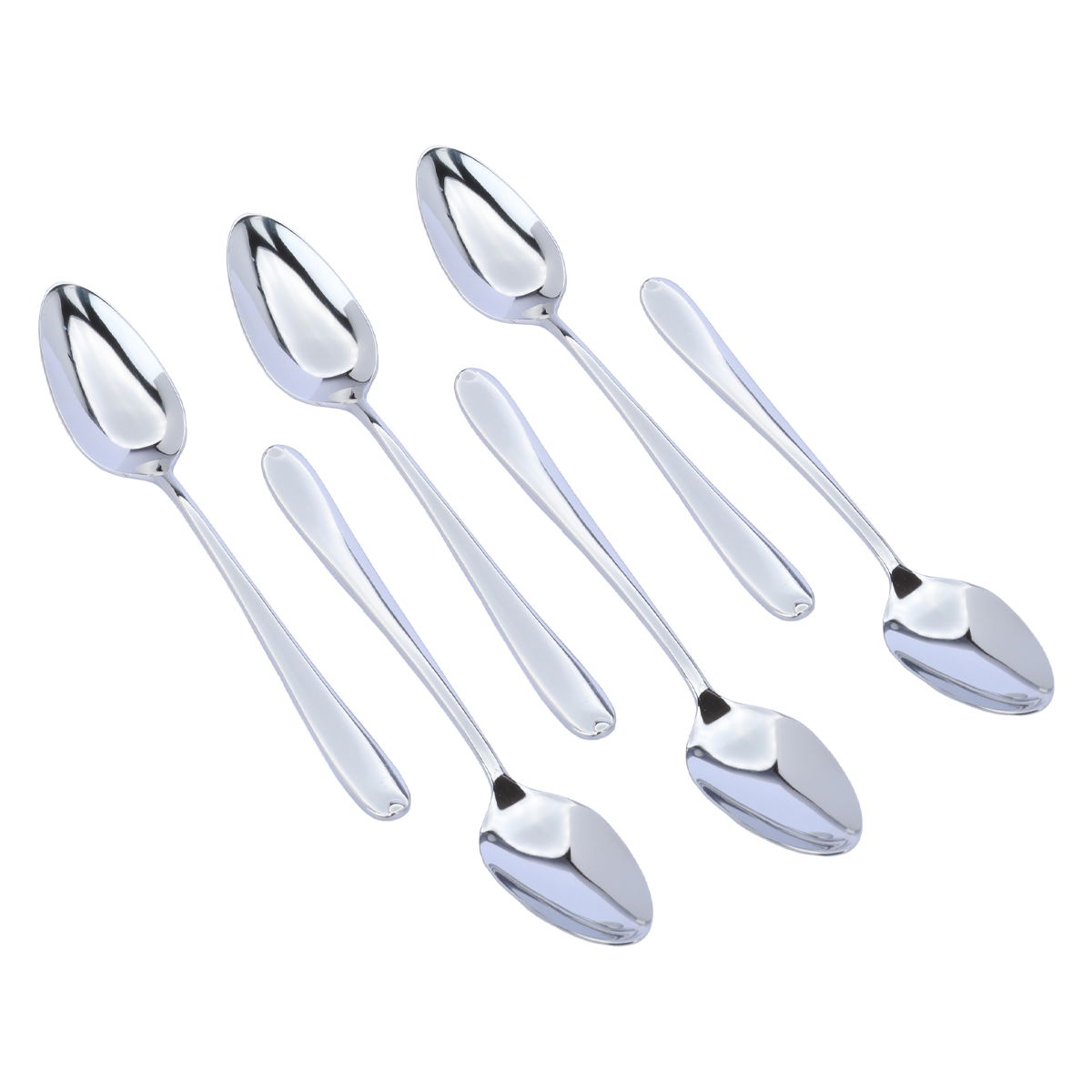 Al Saif Gallery Sola Plain Sweet Spoons Set Of 6 Pieces | Jomla.ae
