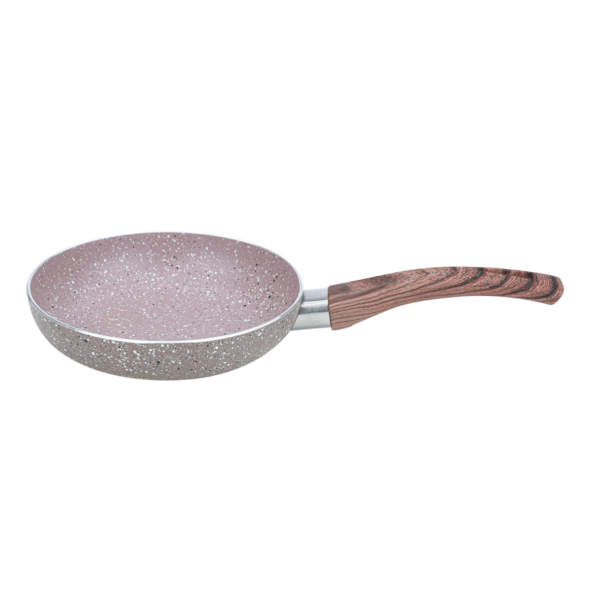 Al Saif Gallery Granite Pan With Wood Hand 14Cm | Jomla.ae