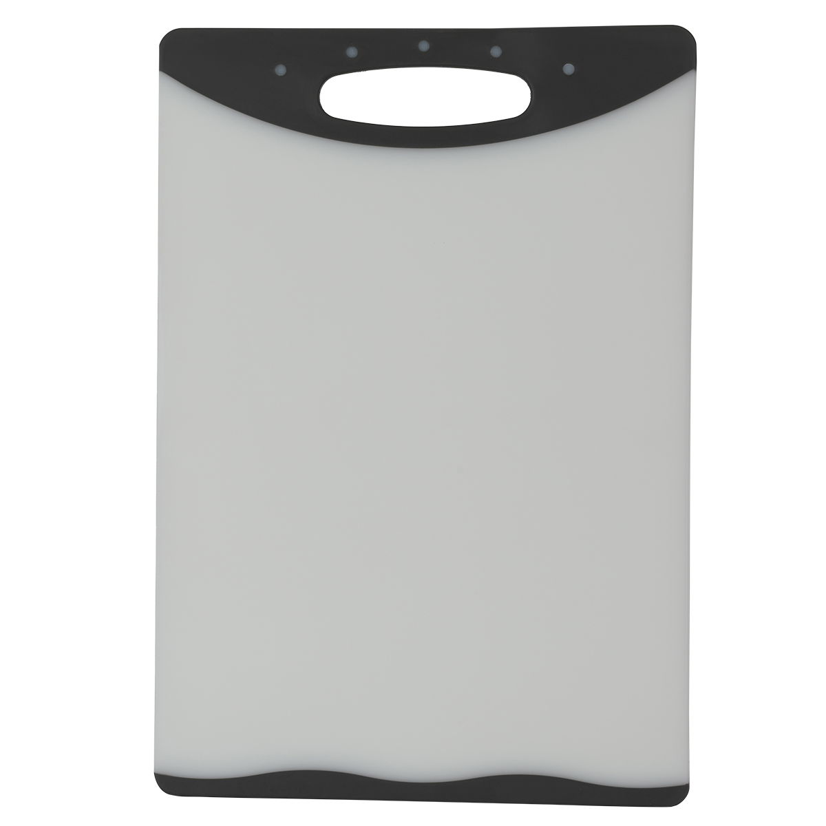Al Saif Gallery White Rectangular Cutting Board With Black Handle ...