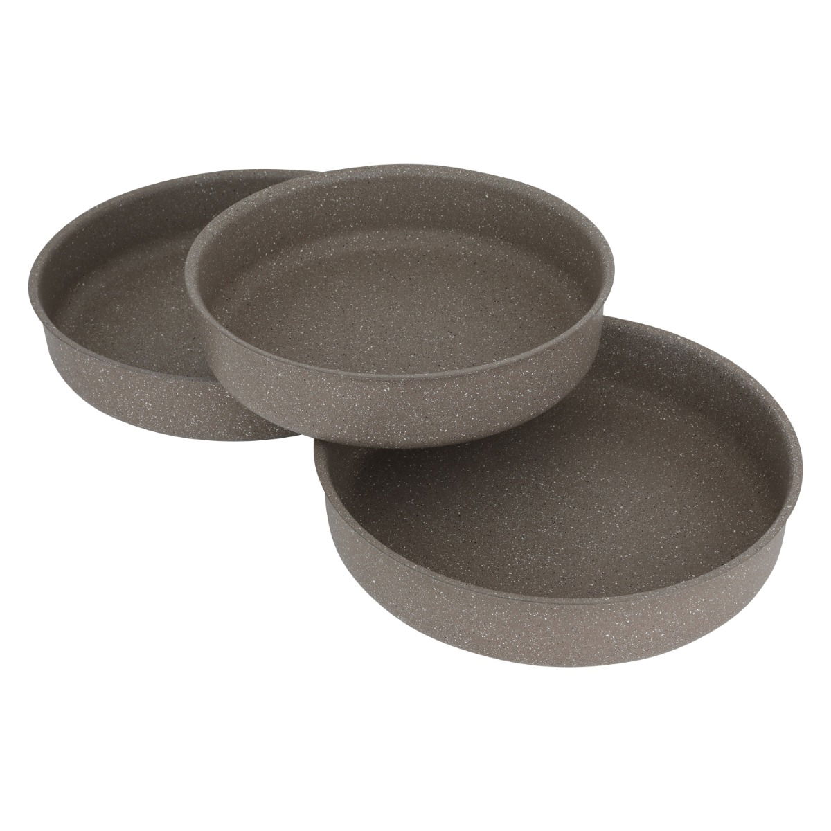 Al Saif Gallery Round Turkish Granite Oven Trays Set 3 Pieces | Jomla.ae