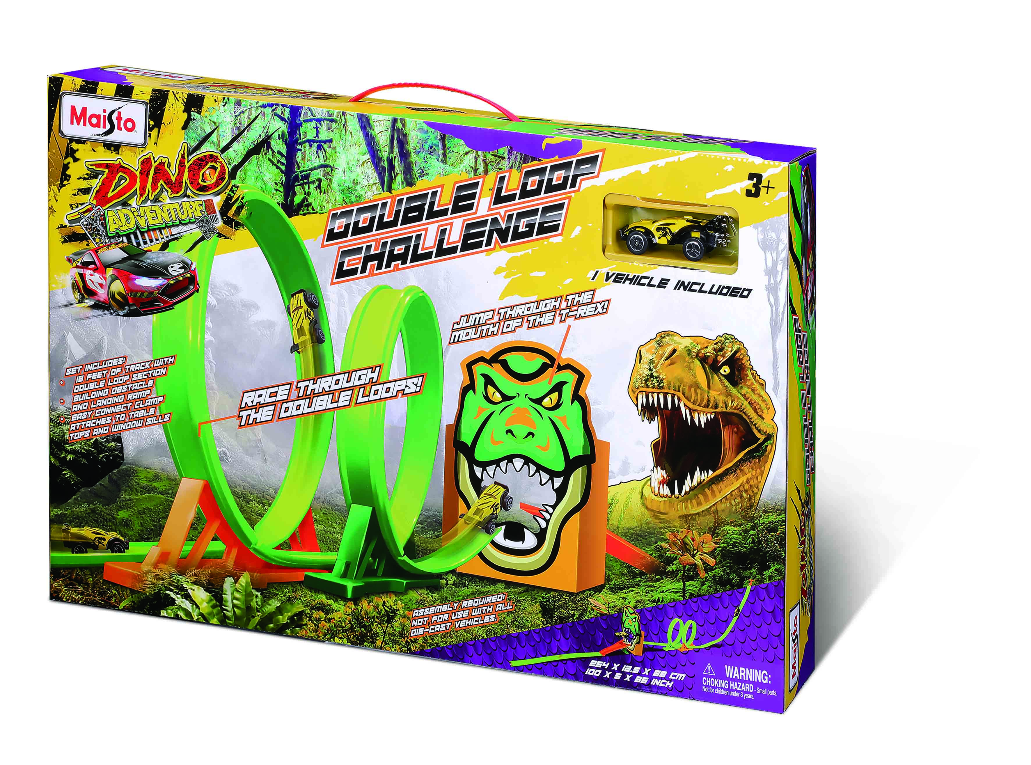 Order Maisto Fresh Metal 100 Dino Adventure Double Loop Challenge Action Toy for Kids Aged 5 ...