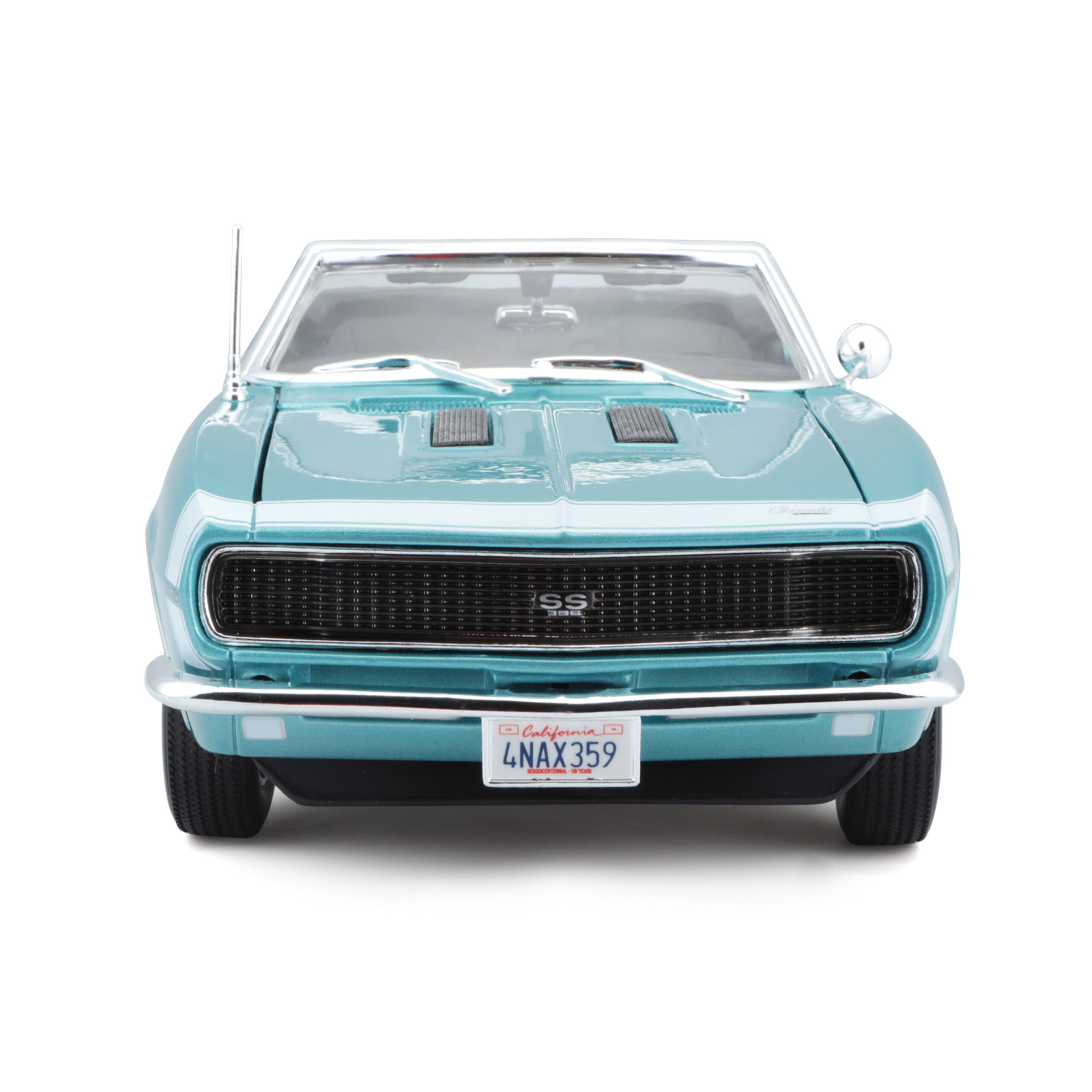 1:18 Se (A)-1967 Met Turquoise Chevrolet Camaro Ss 396 Convertible ...