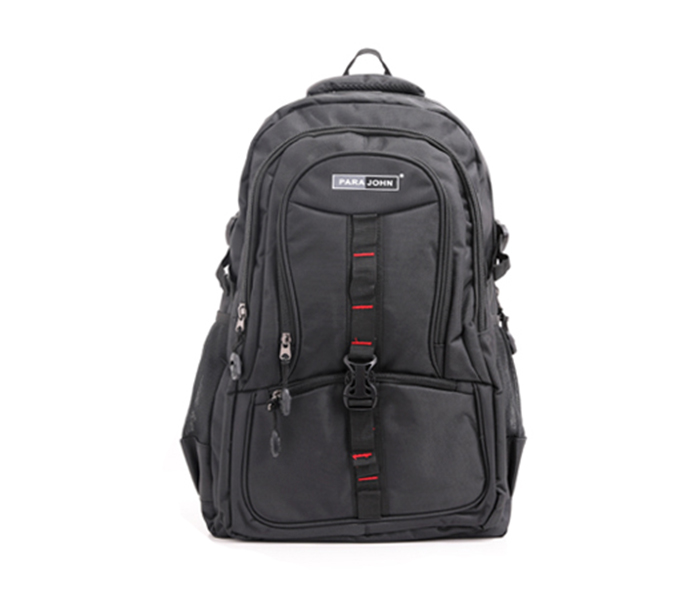 Para John 18-inch Nylon School Bag, Black | Jomla.ae