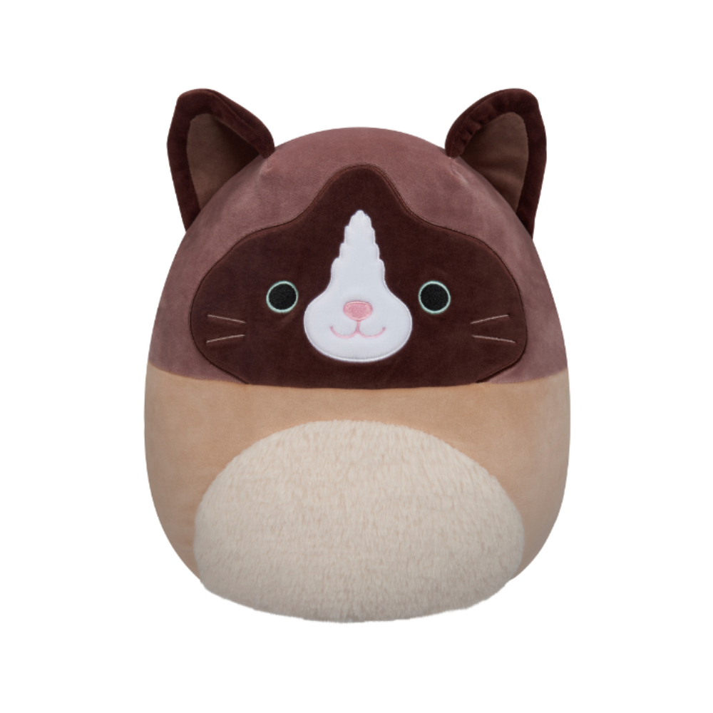12 inch Medium Plush Woodward Brown and Tan Snowshoe Cat Officially ...