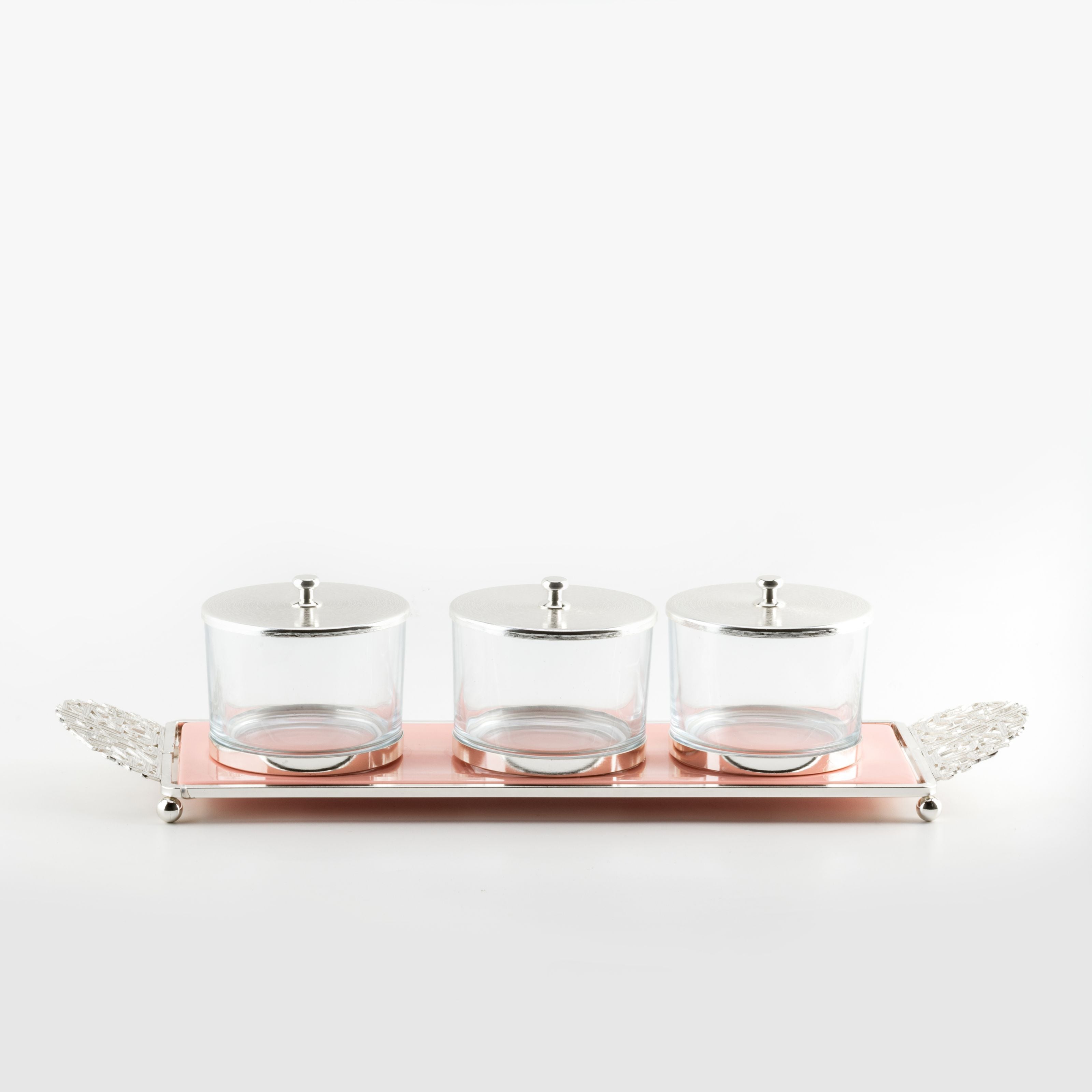 Order Otantik Sweet Items nuts serving set 3 bowls - pink Now! | Jomla.ae
