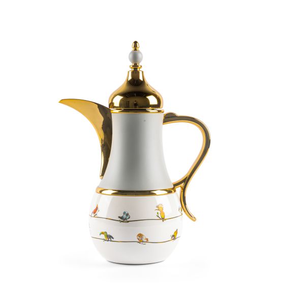 Otantik Asrab Vacuum Flask For Tea And Coffee 1L - Grey | Jomla.ae