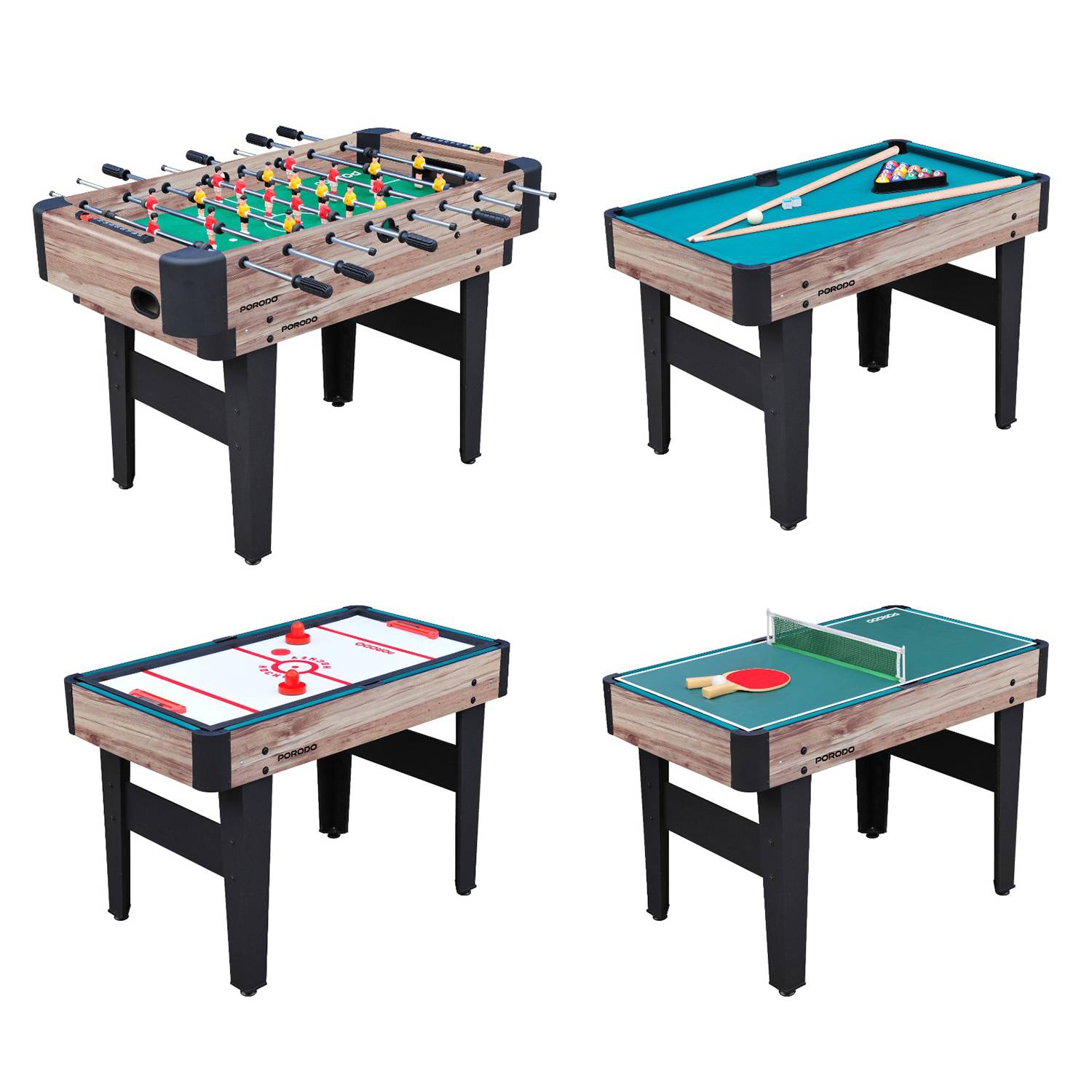 Order Porodo Lifestyle Multi-Game Table with Foosball Table, Billiard ...