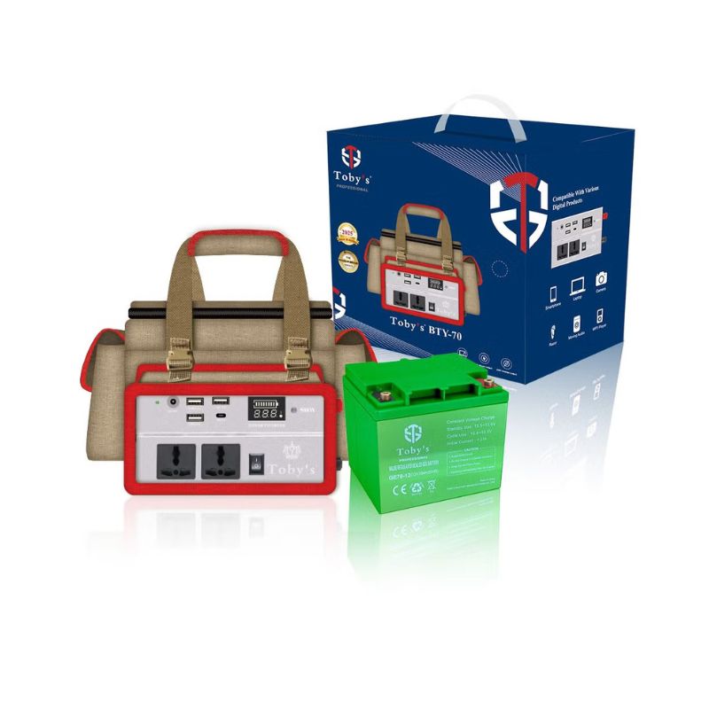 Order Toby's BTY-70 Rechargeable Battery With 500Watts Power Inverter Now! | Jomla.ae