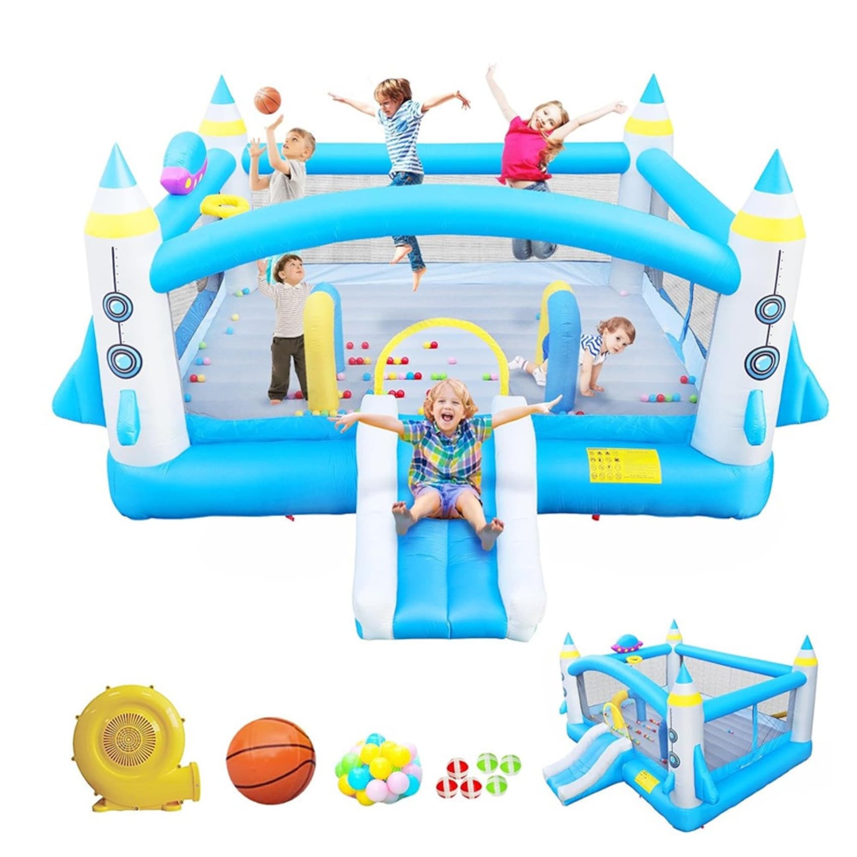 Order Megastar Inflatable Big Jumpy Bounce House for Kids Now! | Jomla.ae